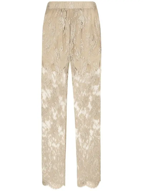 Dolce & Gabbana Sartoriale Wide-leg Lace Trousers