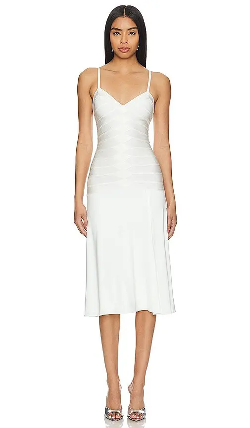 herve leger white and gold dress Lot