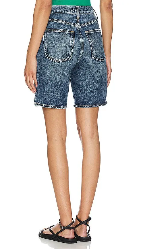 AGOLDE Vida High Rise Relaxed Straight Denim Shorts - Control