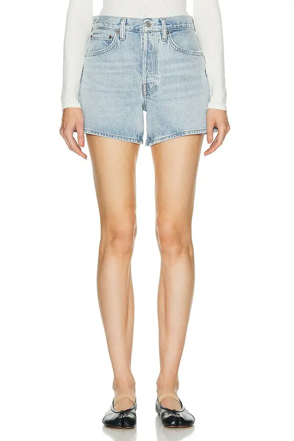 AGOLDE Parker Long Denim Short