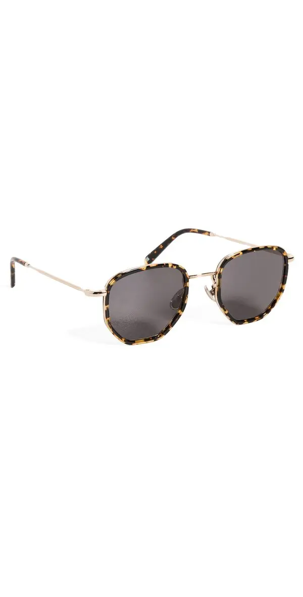 Illesteva Hunter Ace Flame Sunglasses - Flame/gold