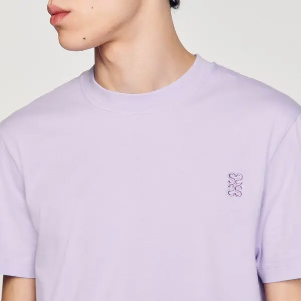Sandro Cotton T-shirt - Lavender