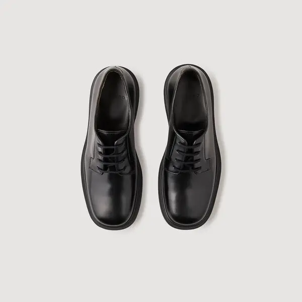 Sandro Patent Leather Dress Shoes - Black