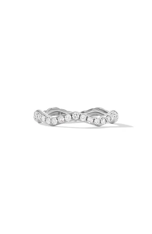 David Yurman Stax Zigzag Diamond Ring - Sterling Silver