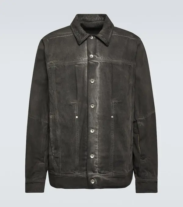 Rick Owens Sphinx Jumbo Worker Denim Jacket - Black