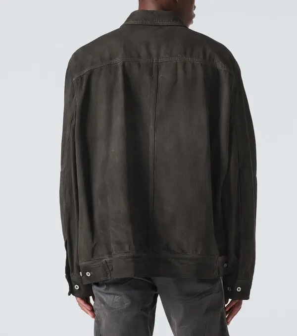Rick Owens Sphinx Jumbo Worker Denim Jacket - Black