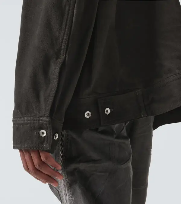 Rick Owens Sphinx Jumbo Worker Denim Jacket - Black