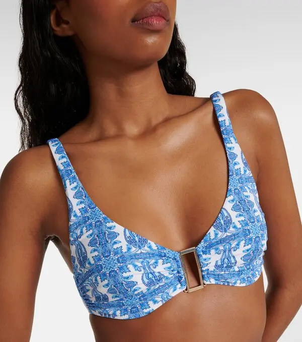 Melissa Odabash Printed Bel Air Bikini Top