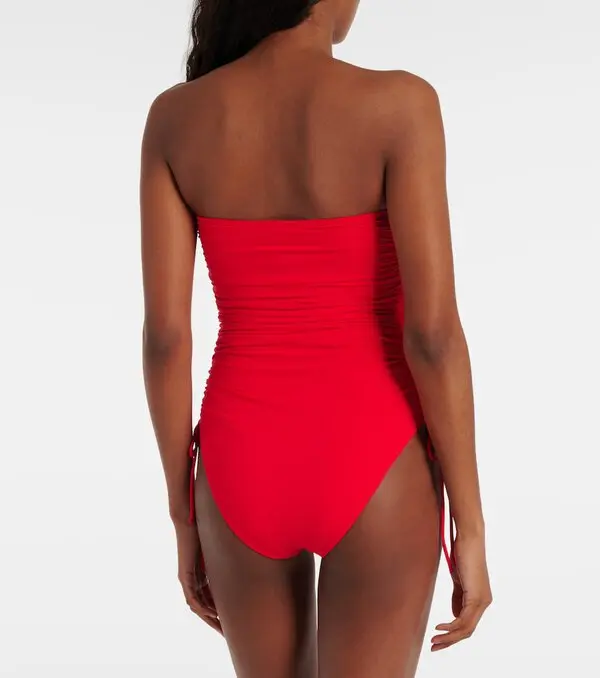 Melissa Odabash Sydney Strapless Swimsuit - Red