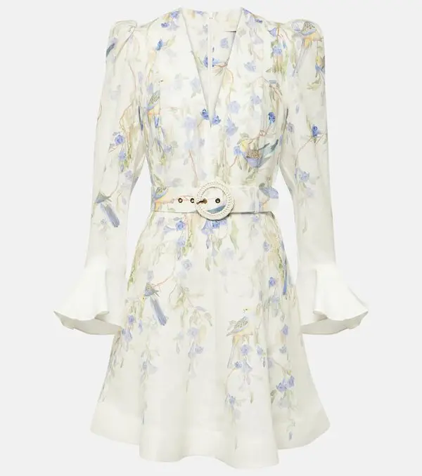 Zimmermann Natura Floral Linen Minidress