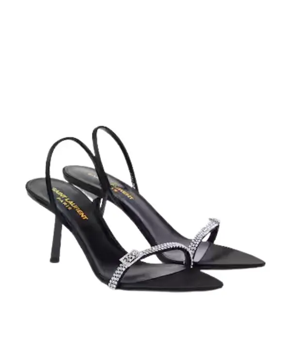 Saint Laurent Rendez-vous Slingback Sandals
