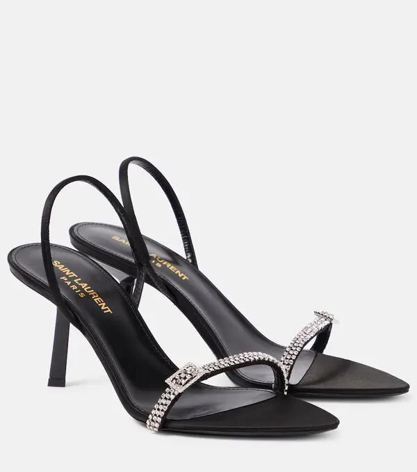 Saint Laurent Rendez-vous Slingback Sandals