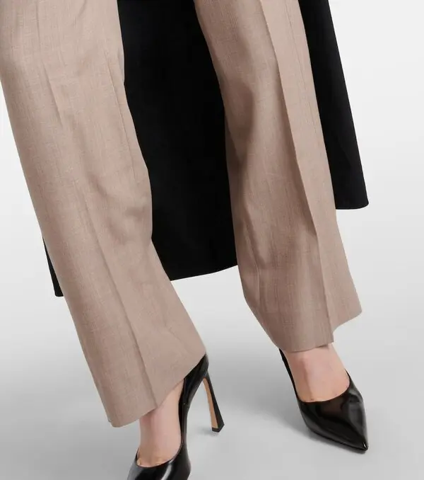 Victoria Beckham Virgin Wool Straight Trousers