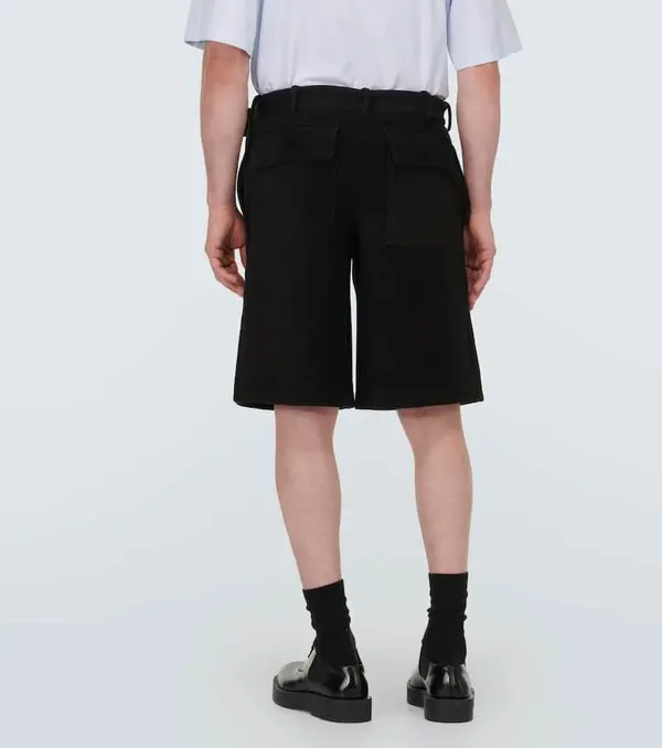 JIL SANDER Crochet Low-rise Cotton-blend Shorts