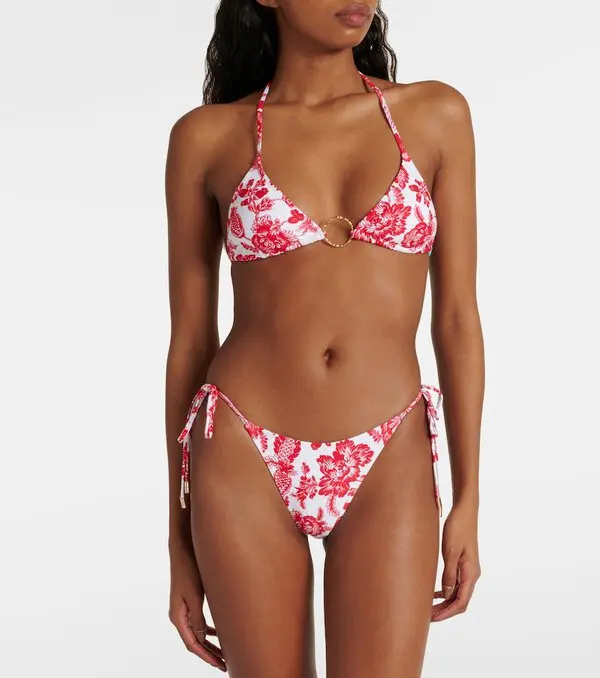 Melissa Odabash Miami Floral Bikini Top - Multicoloured