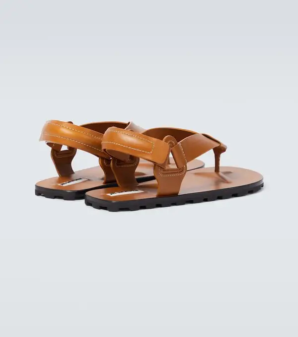 JIL SANDER Leather Sandals