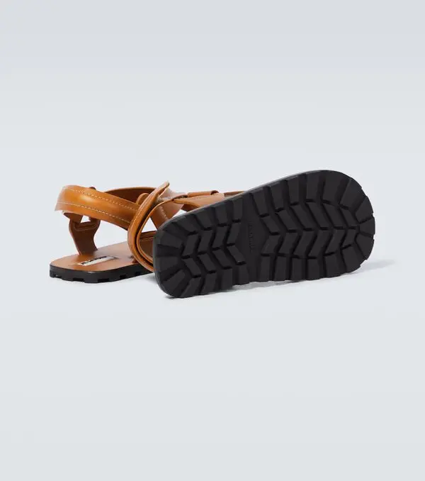 JIL SANDER Leather Sandals