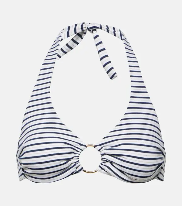 Melissa Odabash Brussels Striped Bikini Top - Multicoloured