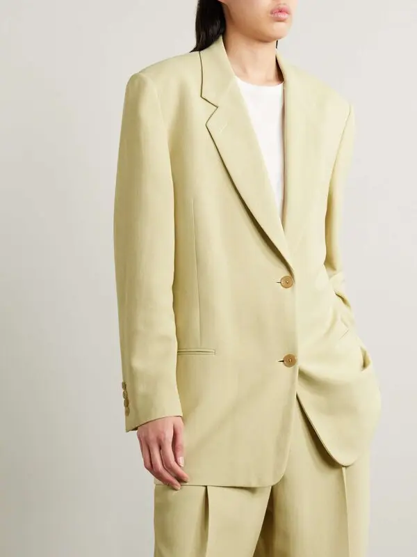 THE ROW Marina Oversized Woven Blazer