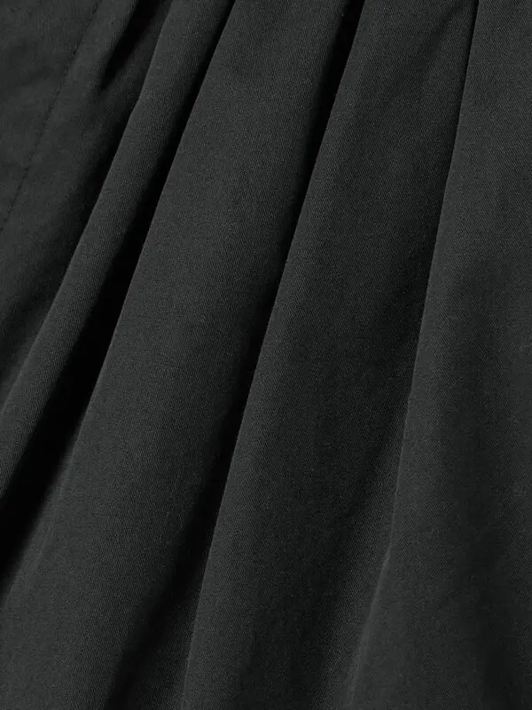 DÔEN Paige Organic Cotton-poplin Shorts - Black