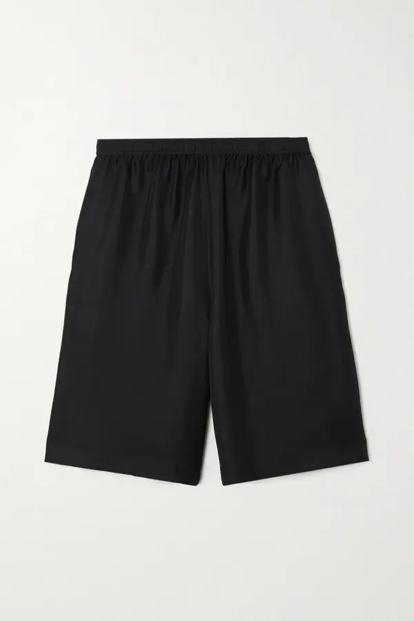 Loulou De Saison Zinia Silk-twill Shorts