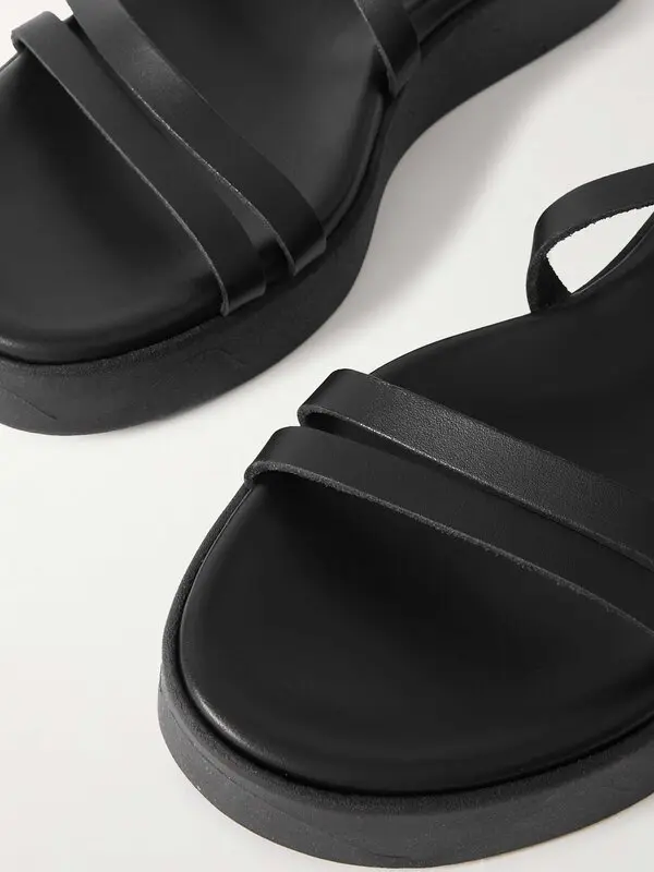 ANCIENT GREEK SANDALS Aristea Platform Sandals - Black