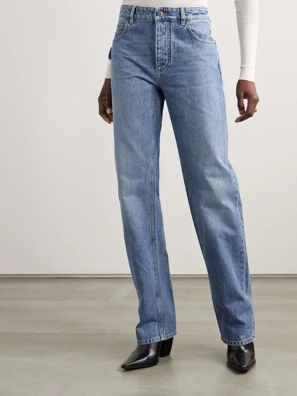 Bottega Veneta High-rise Straight-leg Denim Jeans