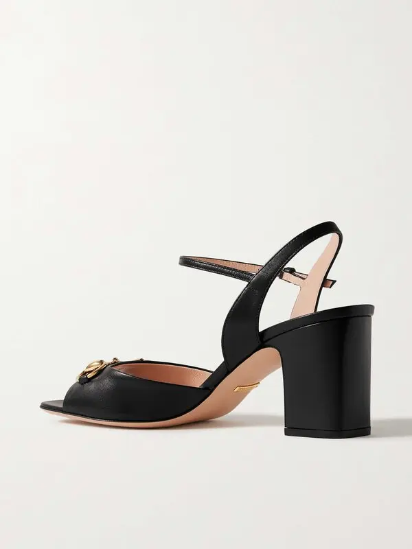 Gucci Lady Horsebit-detailed Leather Sandals