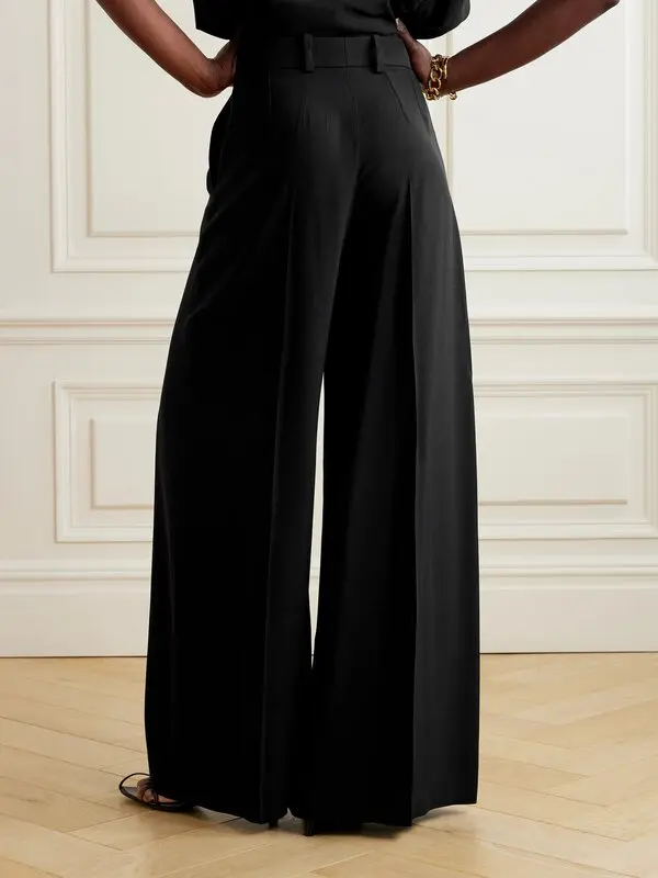 Nina Ricci Pleated Cady Wide-leg Pants