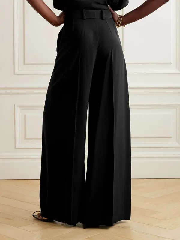 Nina Ricci Pleated Cady Wide-leg Pants
