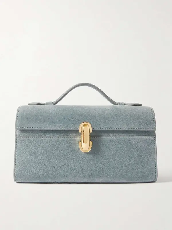 Savette Symmetry Pochette Suede Tote