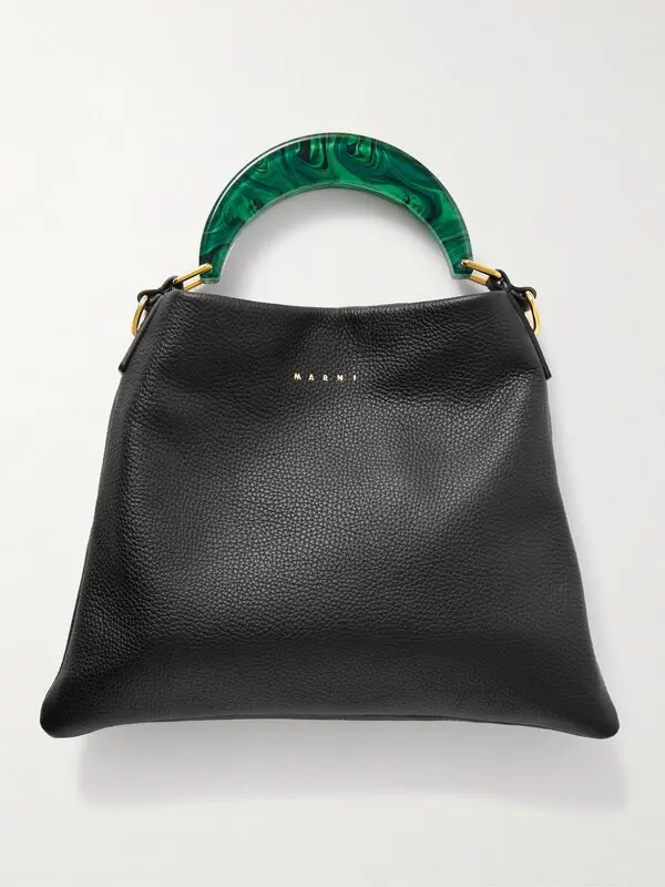 Marni Venice Small Textured-leather Tote