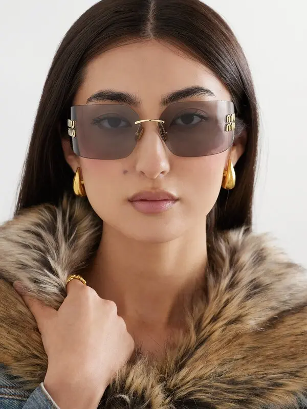 Miu Miu D-frame Sunglasses - Gray