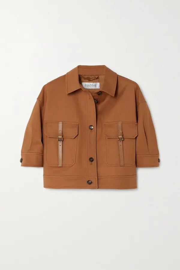 Max Mara Agiate Cropped Jacket In Brown - 50% Off | Editorialist