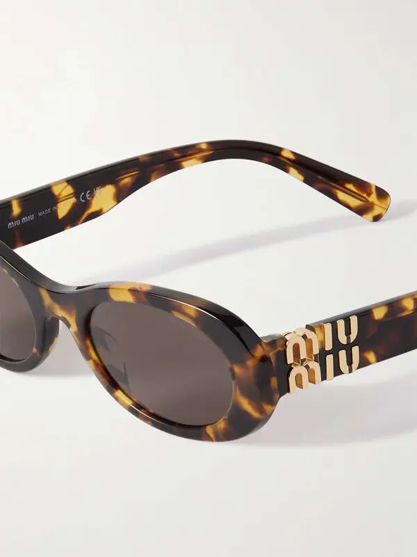 Miu Miu - Miu Miu Eyewear Oval-frame Sunglasses