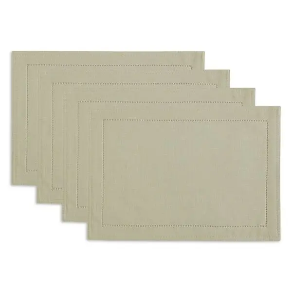 ELRENE HOME FASHIONS Alison Hemstitch Placemat, Set Of 4