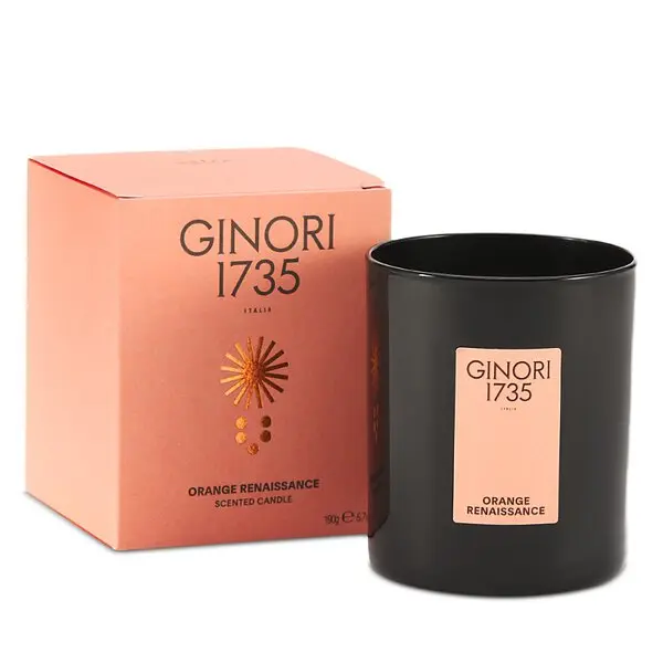GINORI 1735 Lcdc Orange Renaissance Candle Refill, 6.7 Oz - White