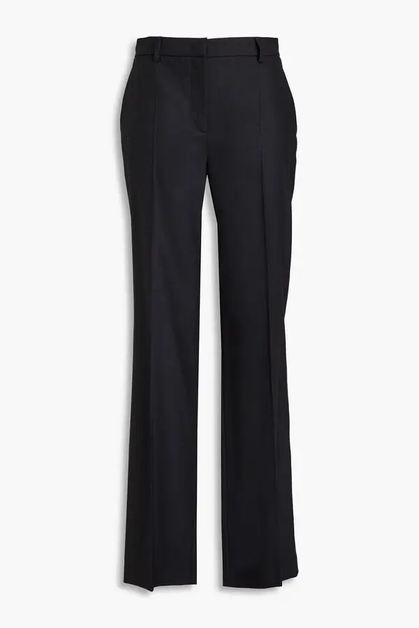 Alberta Ferretti Wool-blend Twill Straight-leg Trousers