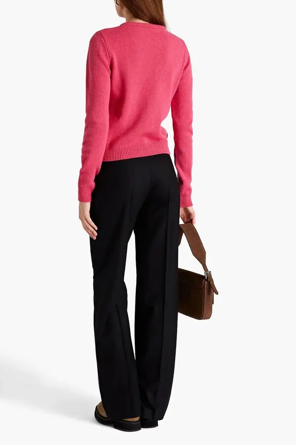 Alberta Ferretti Wool-blend Twill Straight-leg Trousers