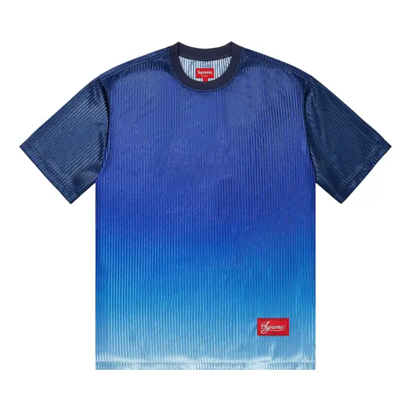 Supreme Gradient Mesh Stripe Jersey - Blue