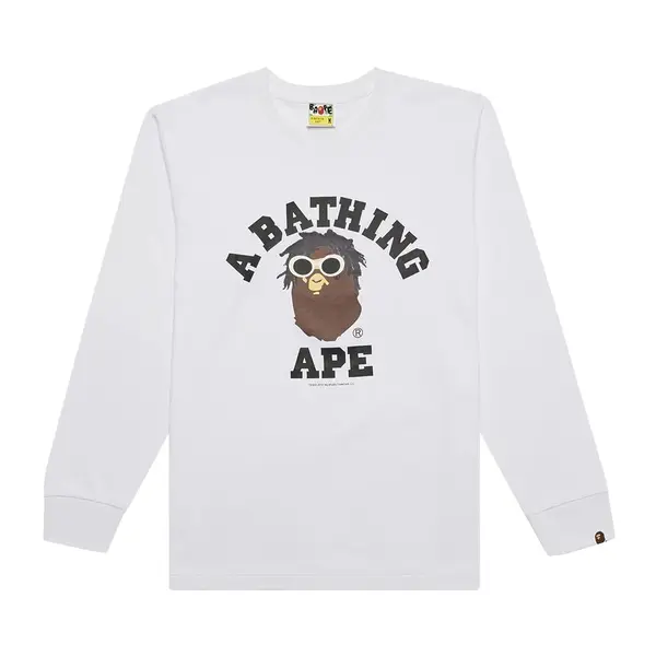 A BATHING APE College L/s T-shirt