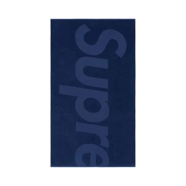 Supreme Tonal Logo Towel 'navy - Blue