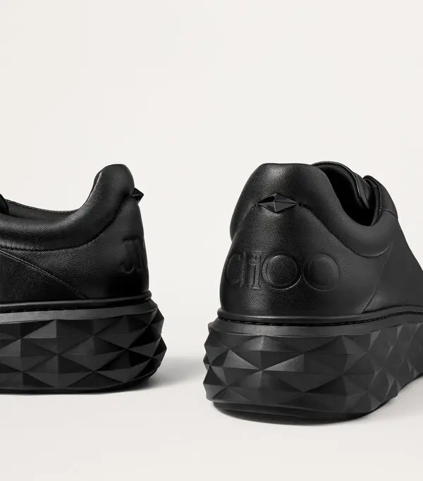 JIMMY CHOO Diamond Maxi Low-top Sneakers - Black