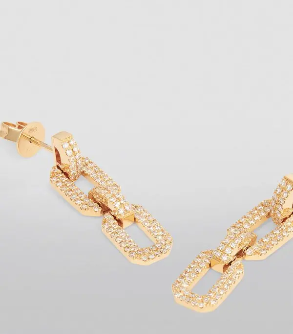Shay Diamond Deco Chain Earrings
