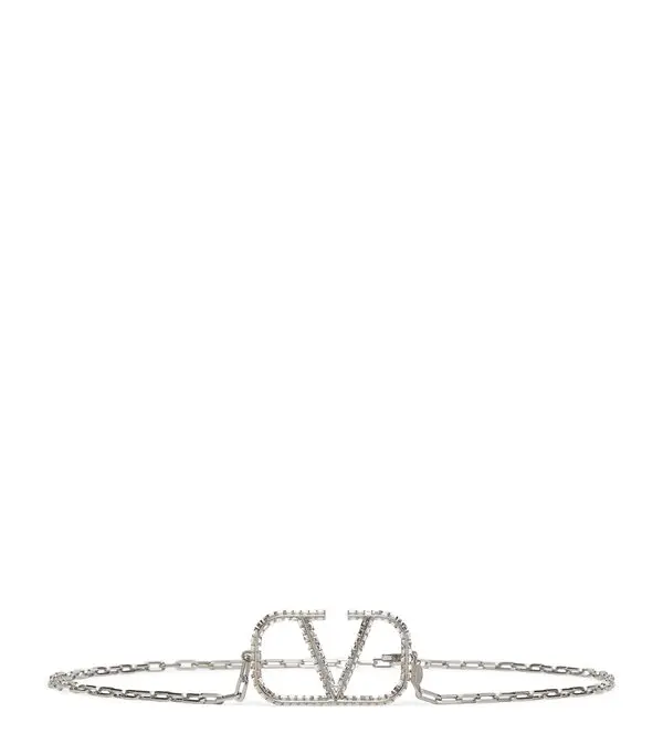 Valentino Garavani Vlogo Signature Chain Belt - Metallic