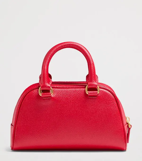 Valentino Garavani Mini Leather Vlogo Signature Top-handle Bag