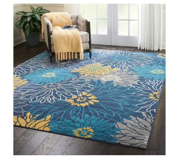 NOURISON HOME Passion 17 Blue 8' X 10' Rug - One-color