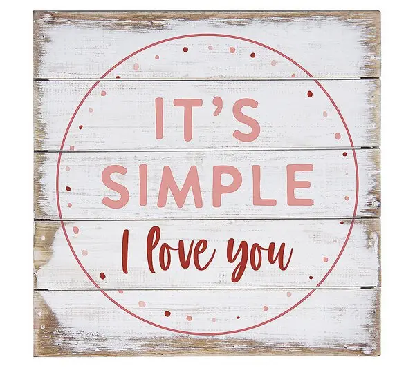 SINCERE SURROUNDINGS 8' It's Simple Love Pallet Petite - One-color