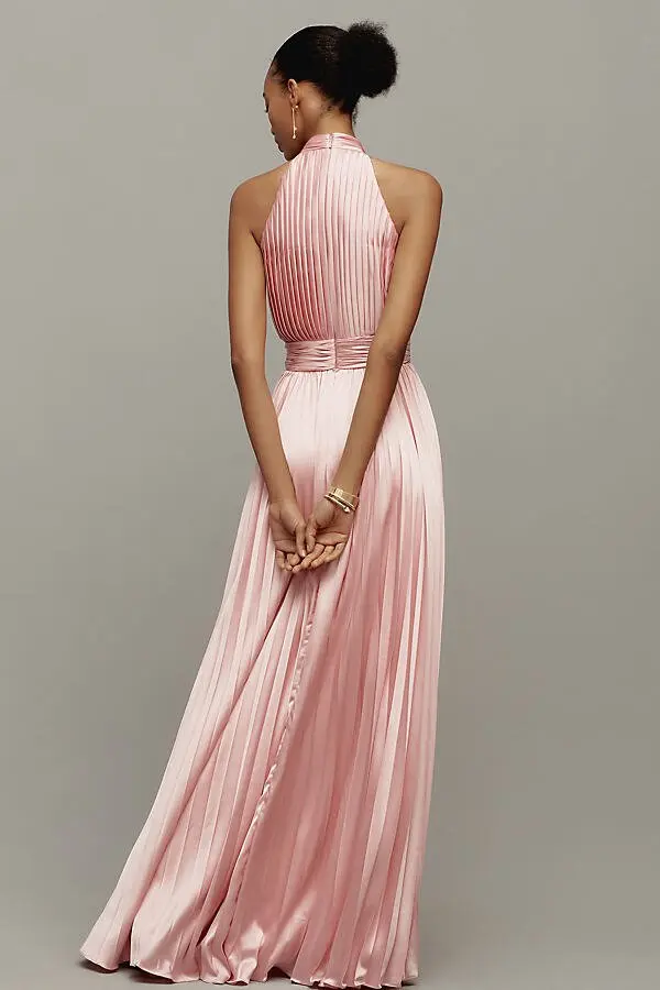 magic hour maxi dress in gold sequin Milla Women's Spectacular Sequined Maxi Dress in Gold