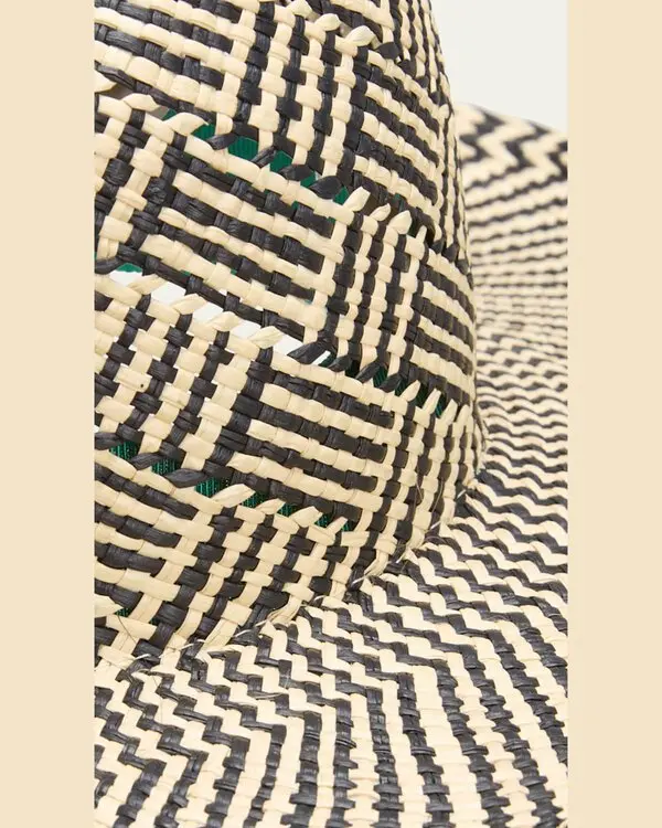 BARBISIO Amos Patterned Wide-brim Hat